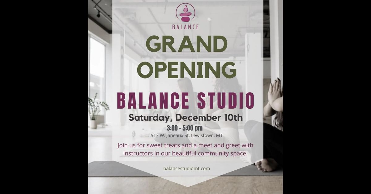 Balance Studio Grand Opening