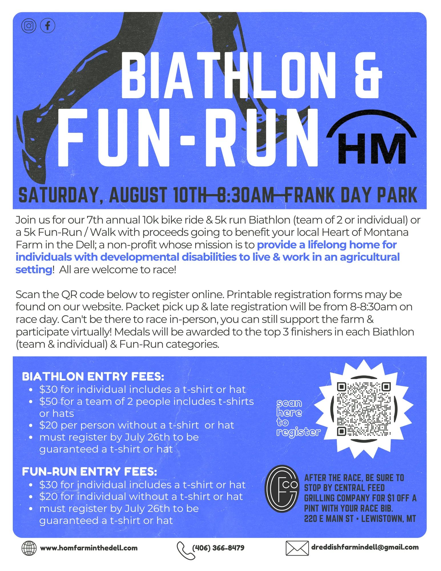 Heart of MT Farm in the Dell 7th Annual Biathlon & Fun Run