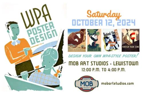 Design Workshop | October 12th | Design Your Own WPA-Style Poster!