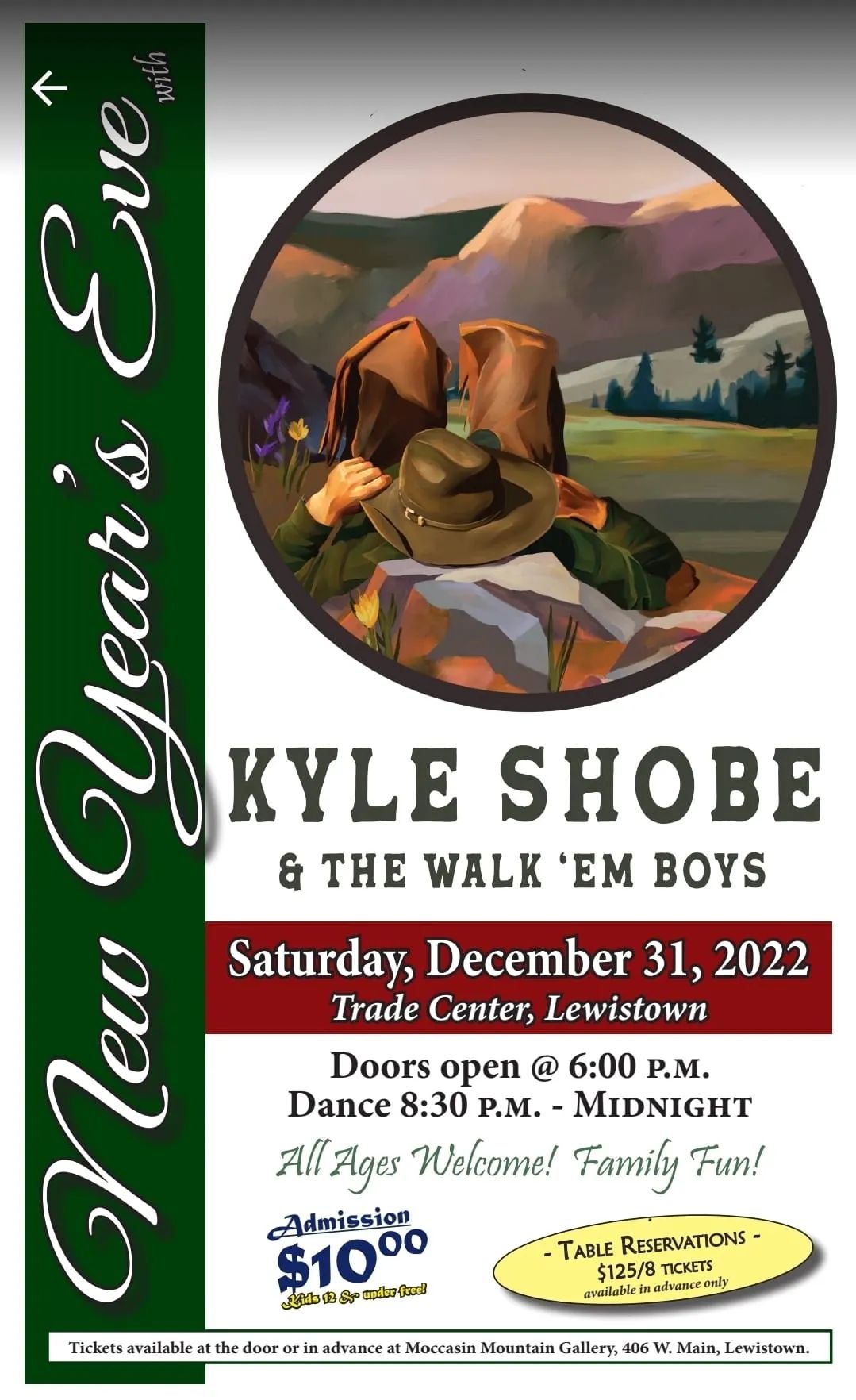 New Year's Eve with Kyle Shobe & the Walk 'Em Boys
